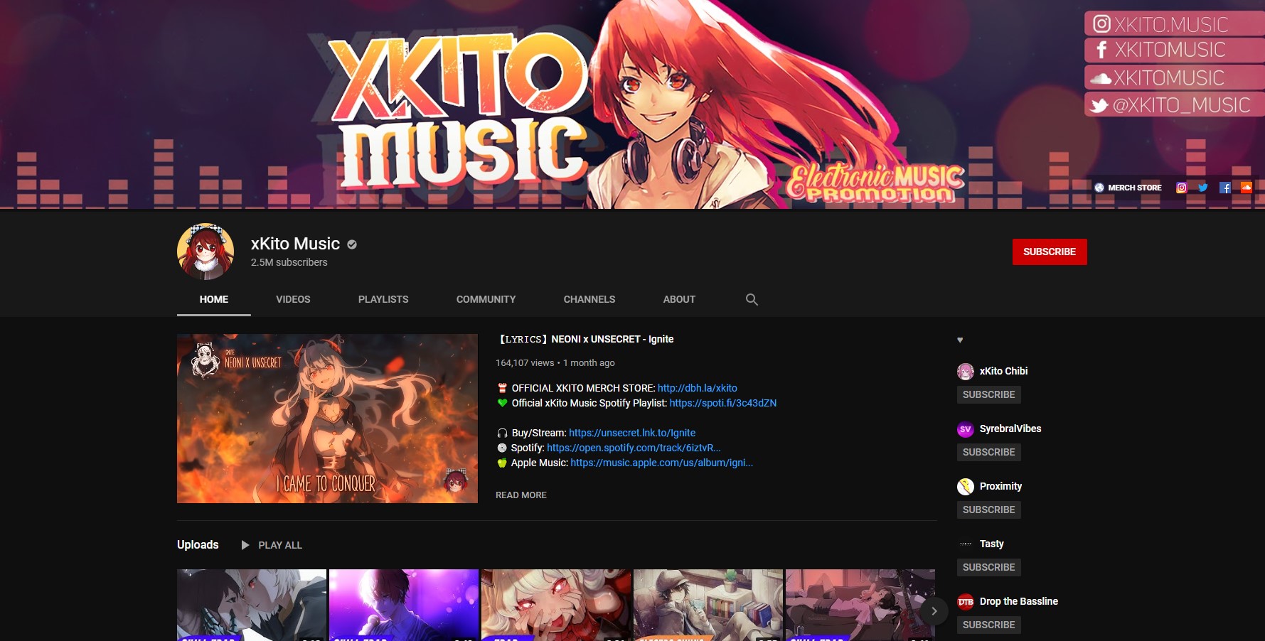 xKito Music Channel - 1000 Recordings